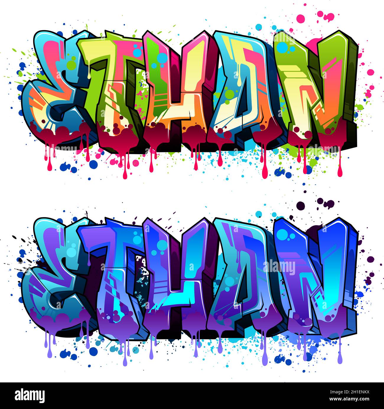 Graffiti graffitti grafiti grafitti Cut Out Stock Images & Pictures - Alamy