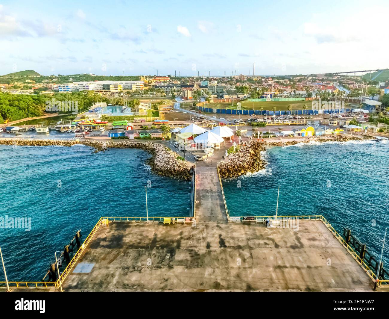 The Island Curacao is a tropical paradise in the Antilles in the ...