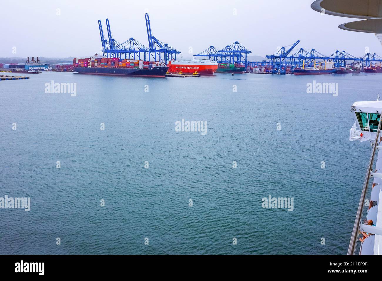 Colon, Panama - December 8, 2019: Colon is a sea port on the Caribbean ...