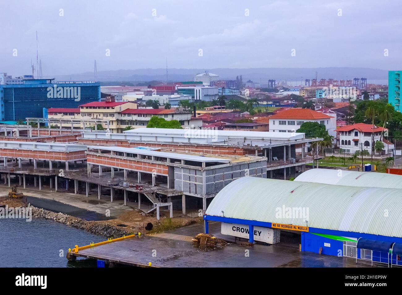 Colon, Panama - December 8, 2019: Colon is a sea port on the Caribbean ...