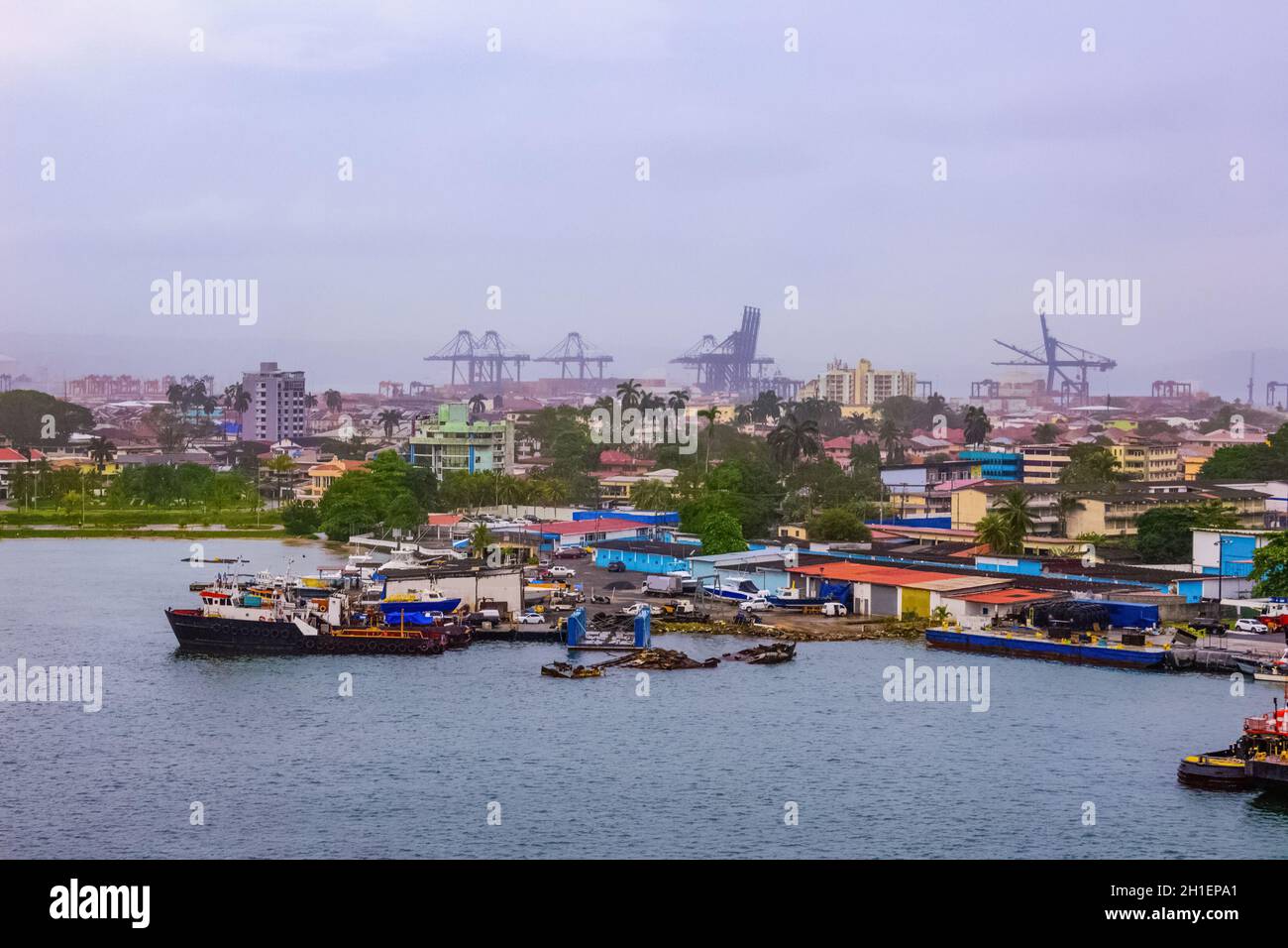 Colon is a sea port on the Caribbean Sea coast of Panama. The city lies ...