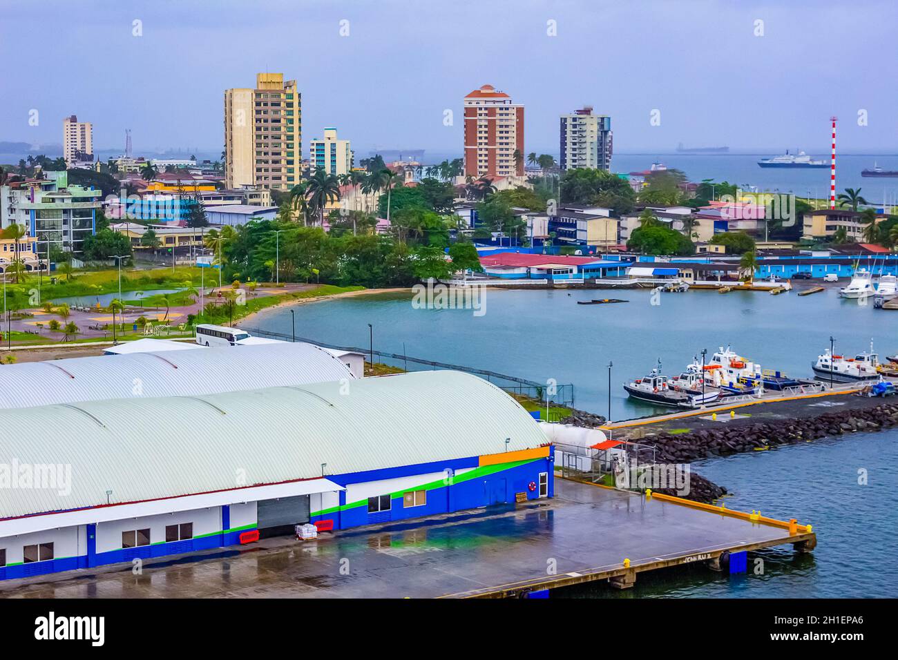 Colon is a sea port on the Caribbean Sea coast of Panama. The city lies ...