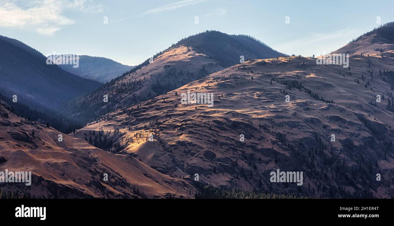 Canadian Mountain Landscape in the desert countryside area Stock Photo ...