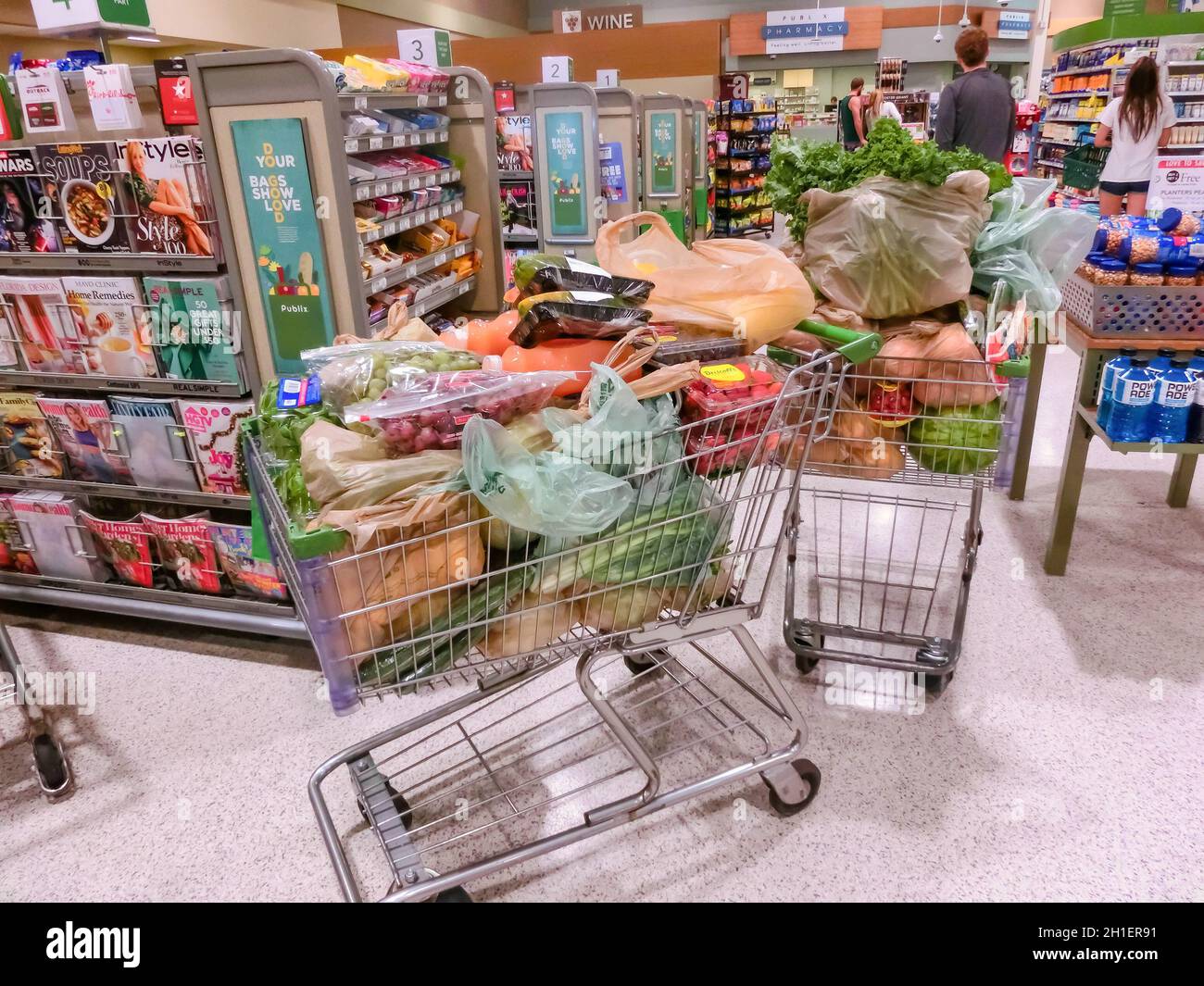 Miami, USA - November 30, 2019: Publix is a supermarket founded in 1930 ...