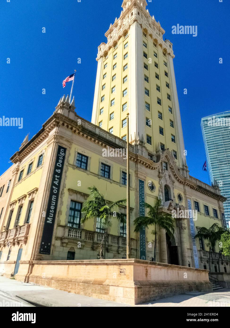 Miami, USA - November 30, 2019: The Freedom Tower during day. The ...