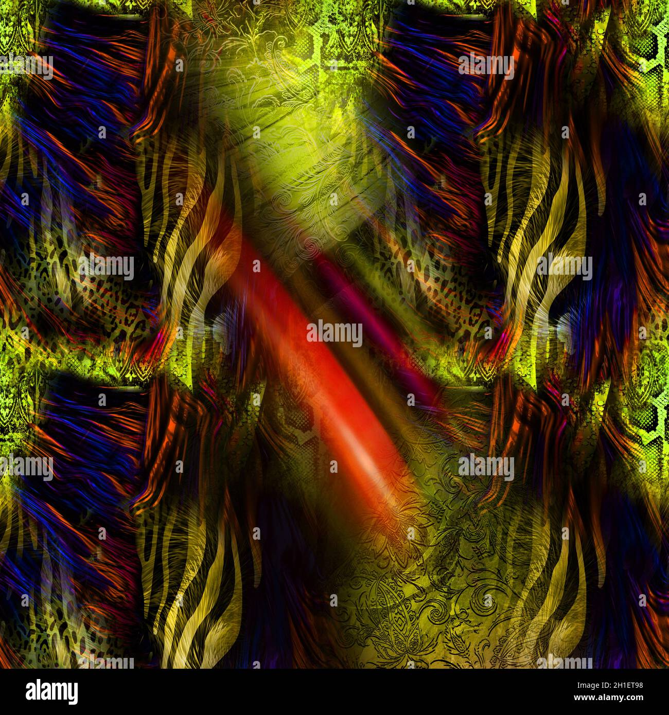 Fashionable print, abstract leopard skin with geometric shapes Stock ...