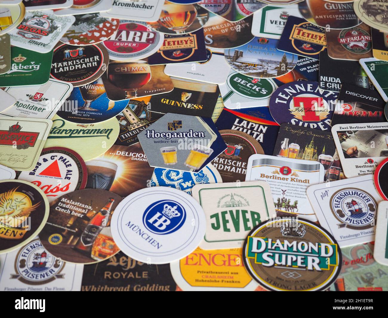 Beer mats collection hi-res stock photography and images - Alamy