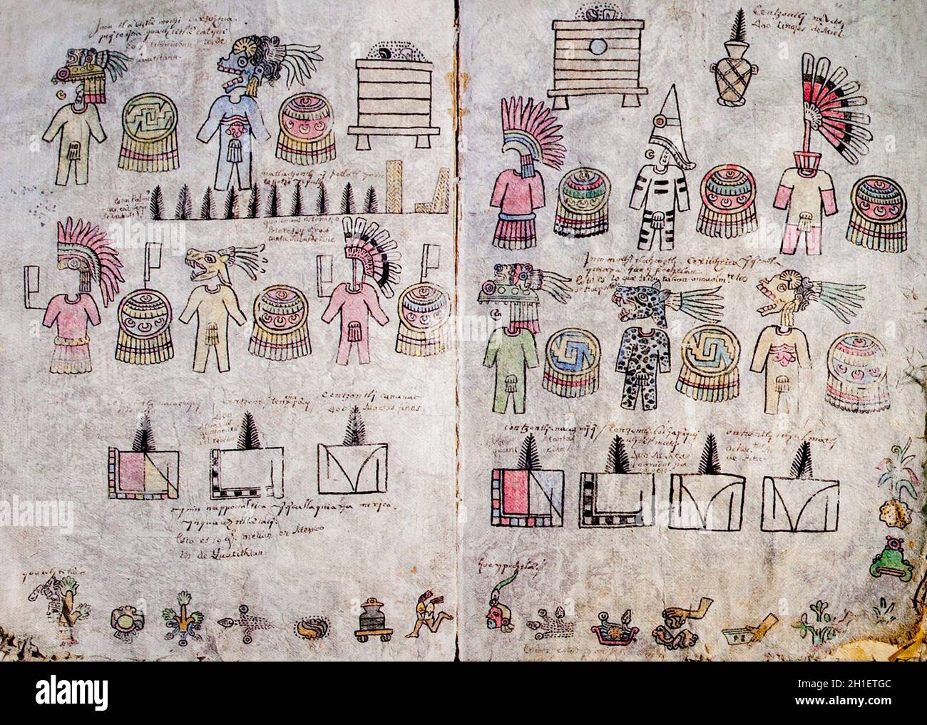 Aztec pictograms hi-res stock photography and images - Alamy