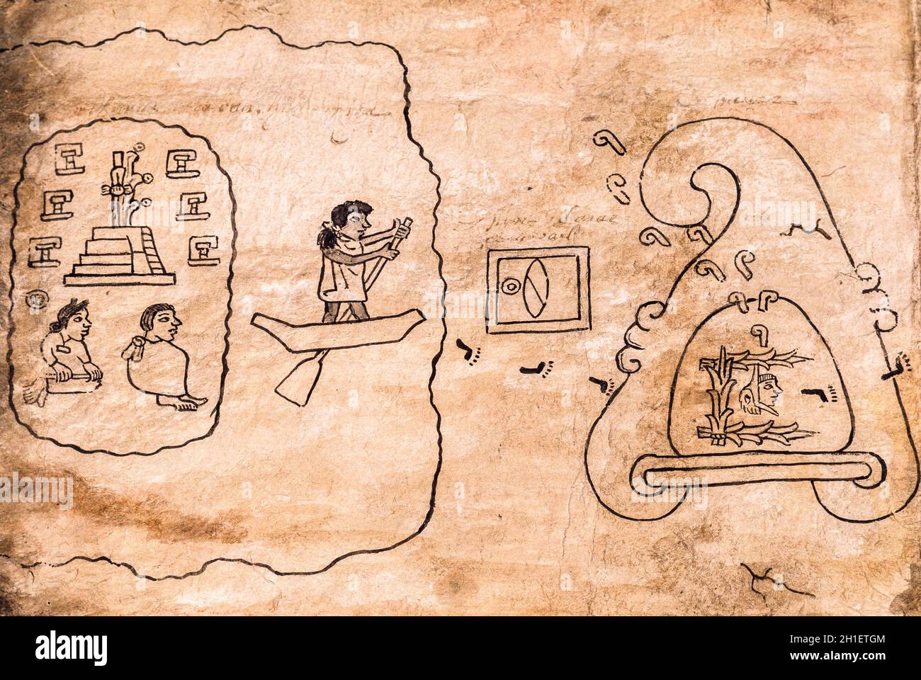 Aztlan codex boturini hi-res stock photography and images - Alamy