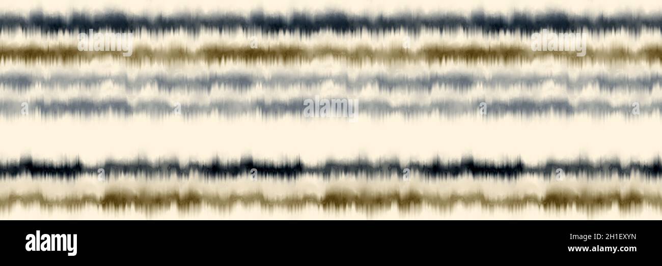 Seamless funky striped tie dye motif print border for surface design ...