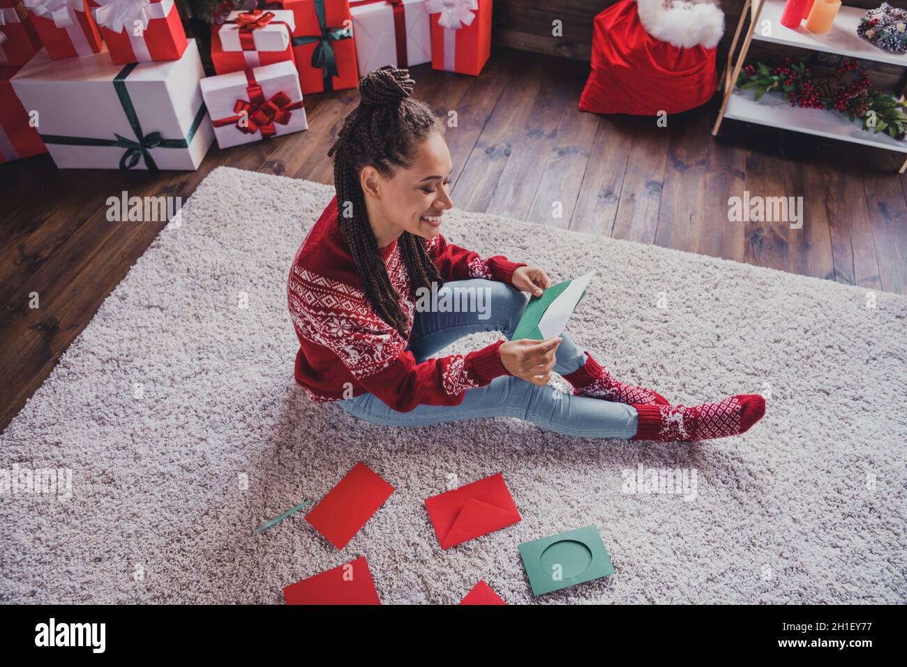 African Woman Reading Letter High Resolution Stock Photography and ...