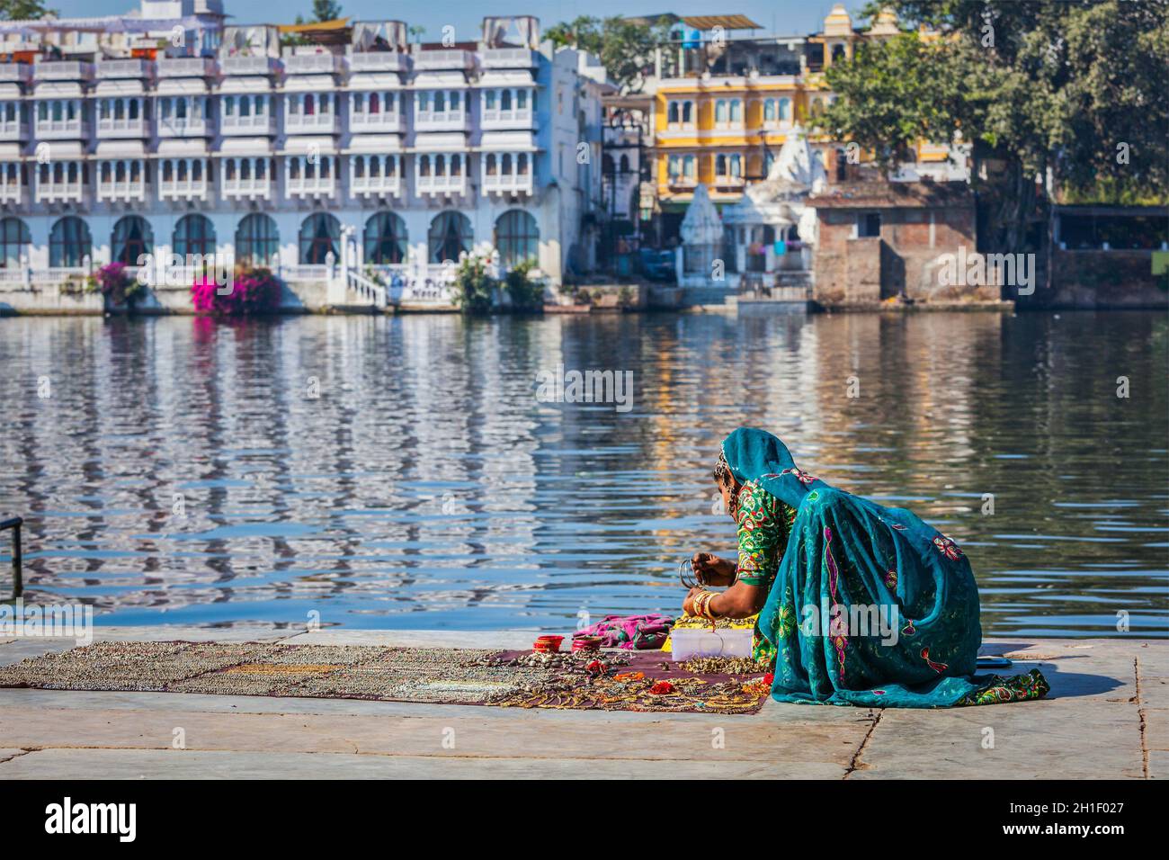 Woman in traditional clothing udaipur hi-res stock photography and ...