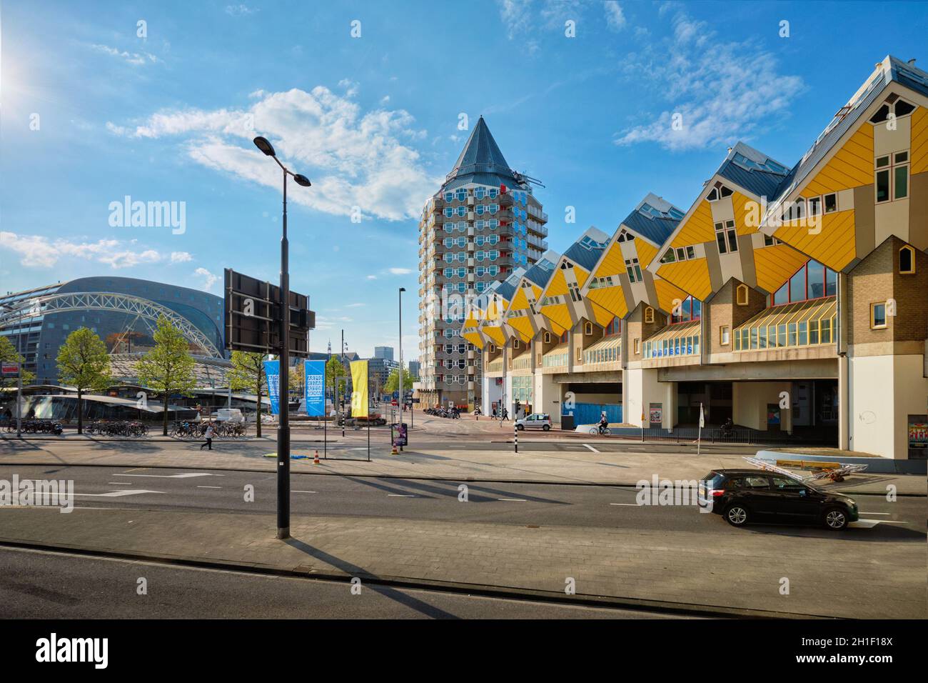 ROTTERDAM, NETHERLANDS - MAY 11, 2017: Cube houses - innovative cube ...
