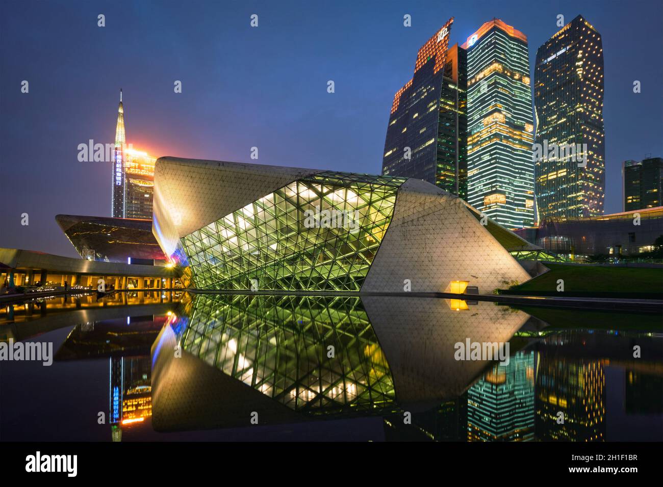 GUANGZHOU, CHINA - APRIL 27, 2018: Guangzhou Opera House designed by ...