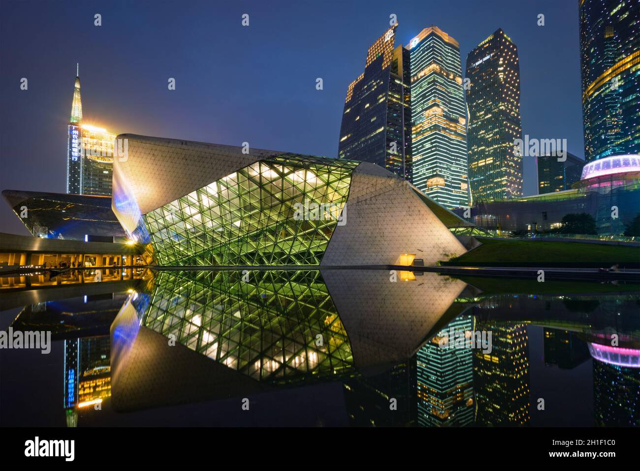 GUANGZHOU, CHINA - APRIL 27, 2018: Guangzhou Opera House designed by ...