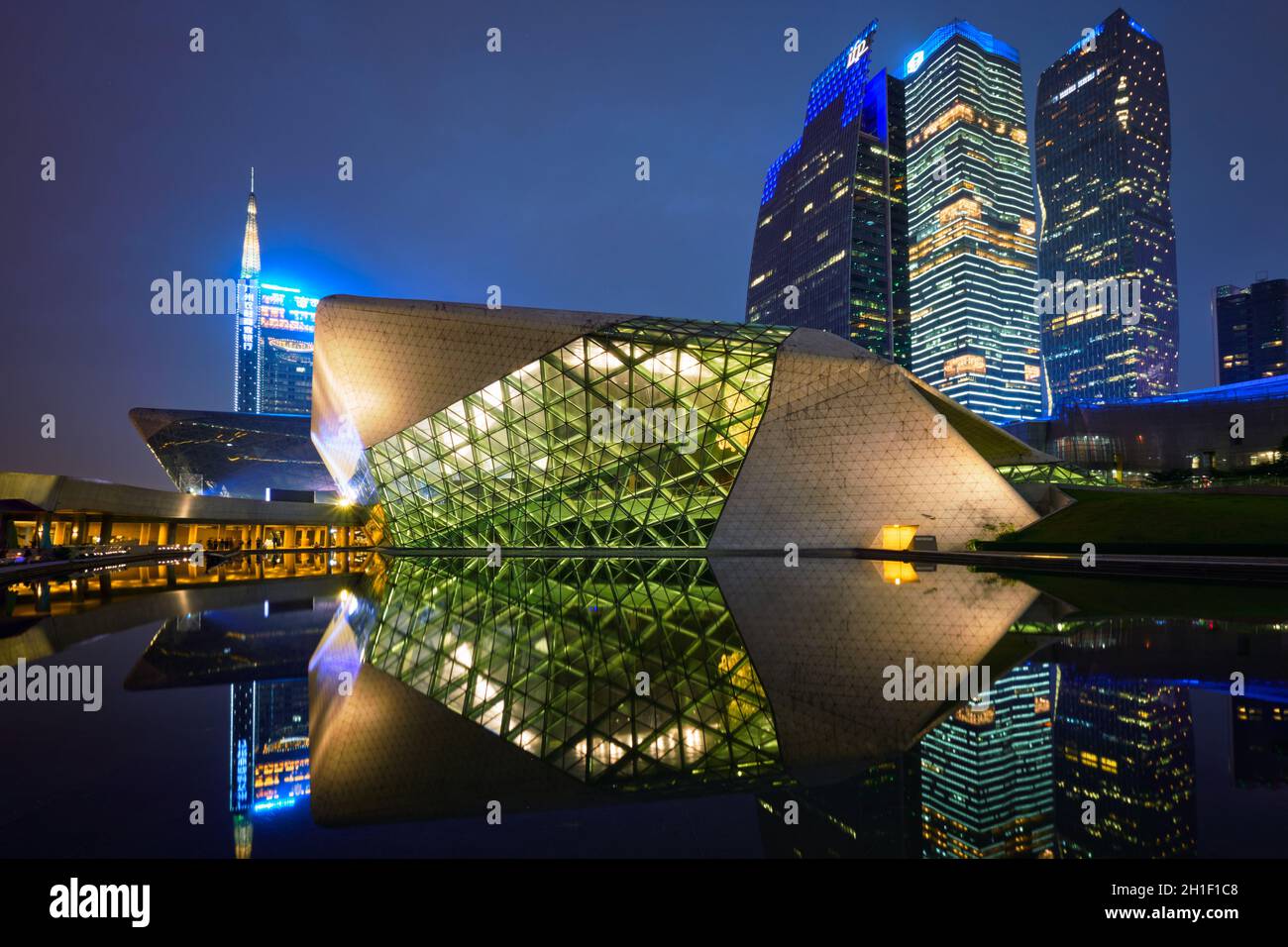 GUANGZHOU, CHINA - APRIL 27, 2018: Guangzhou Opera House designed by ...