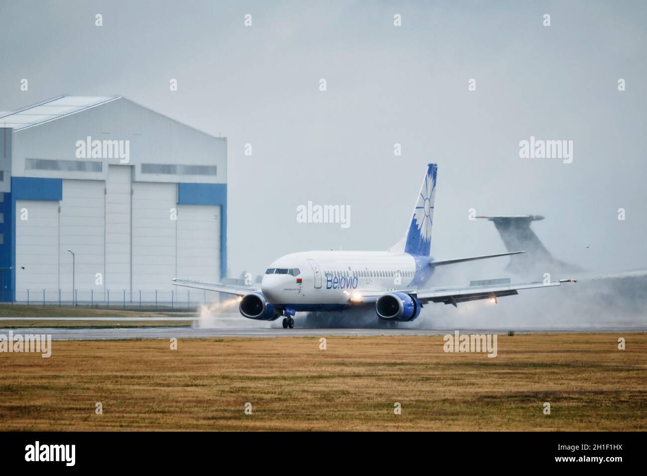 MINSK, BELARUS - JUNE 15, 2018: Belavia belarusian airlines flight ...