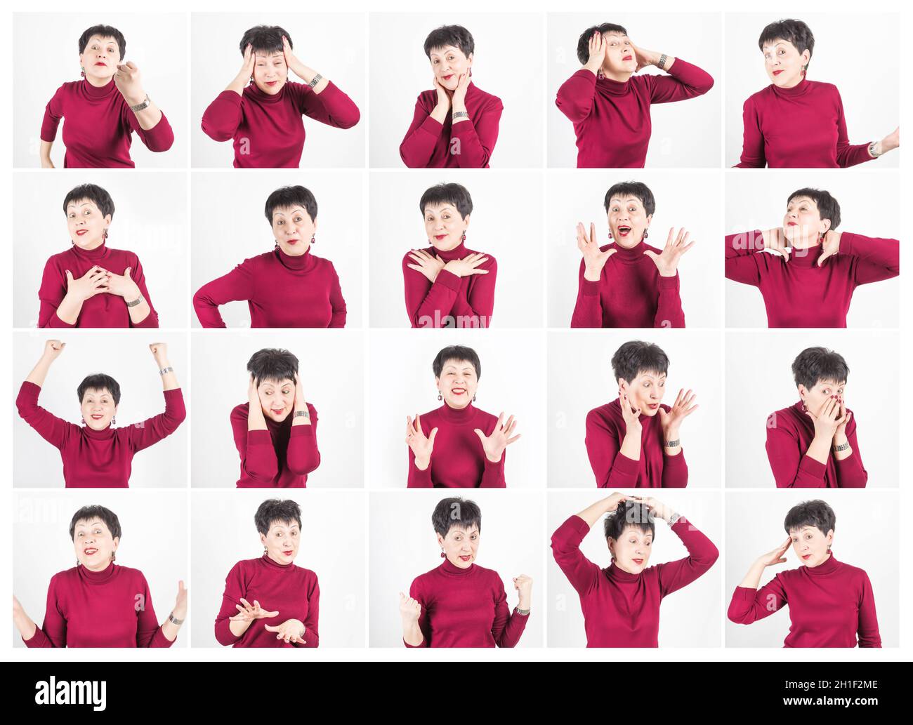 Different facial expression and woman hi-res stock photography and ...