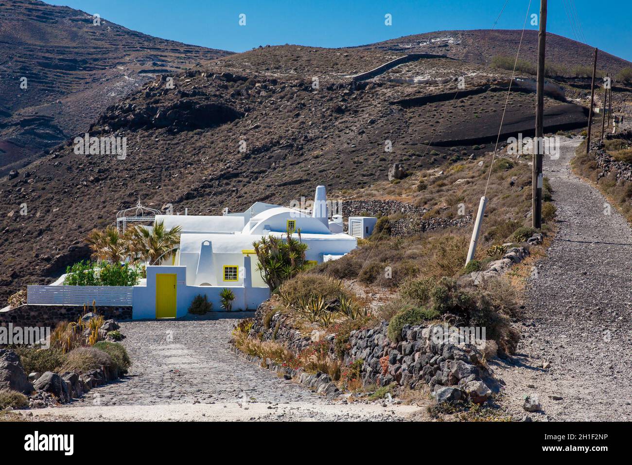 SANTORINI, GREECE - APRIL, 2018: The Architect Villas Santorini located ...