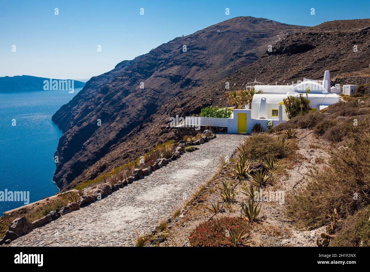 SANTORINI, GREECE - APRIL, 2018: The Architect Villas Santorini located ...