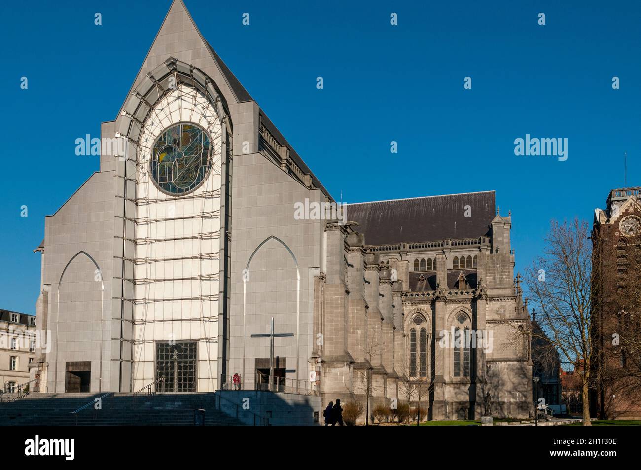 FRANCE. NORD (59). LILLE. NOTRE-DAME-DE-LA-TREILLE CATHEDRAL ...