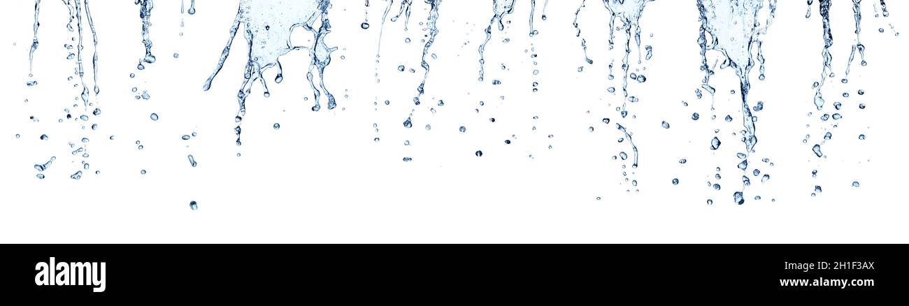 water splash drop blue liquid bubble Stock Photo - Alamy