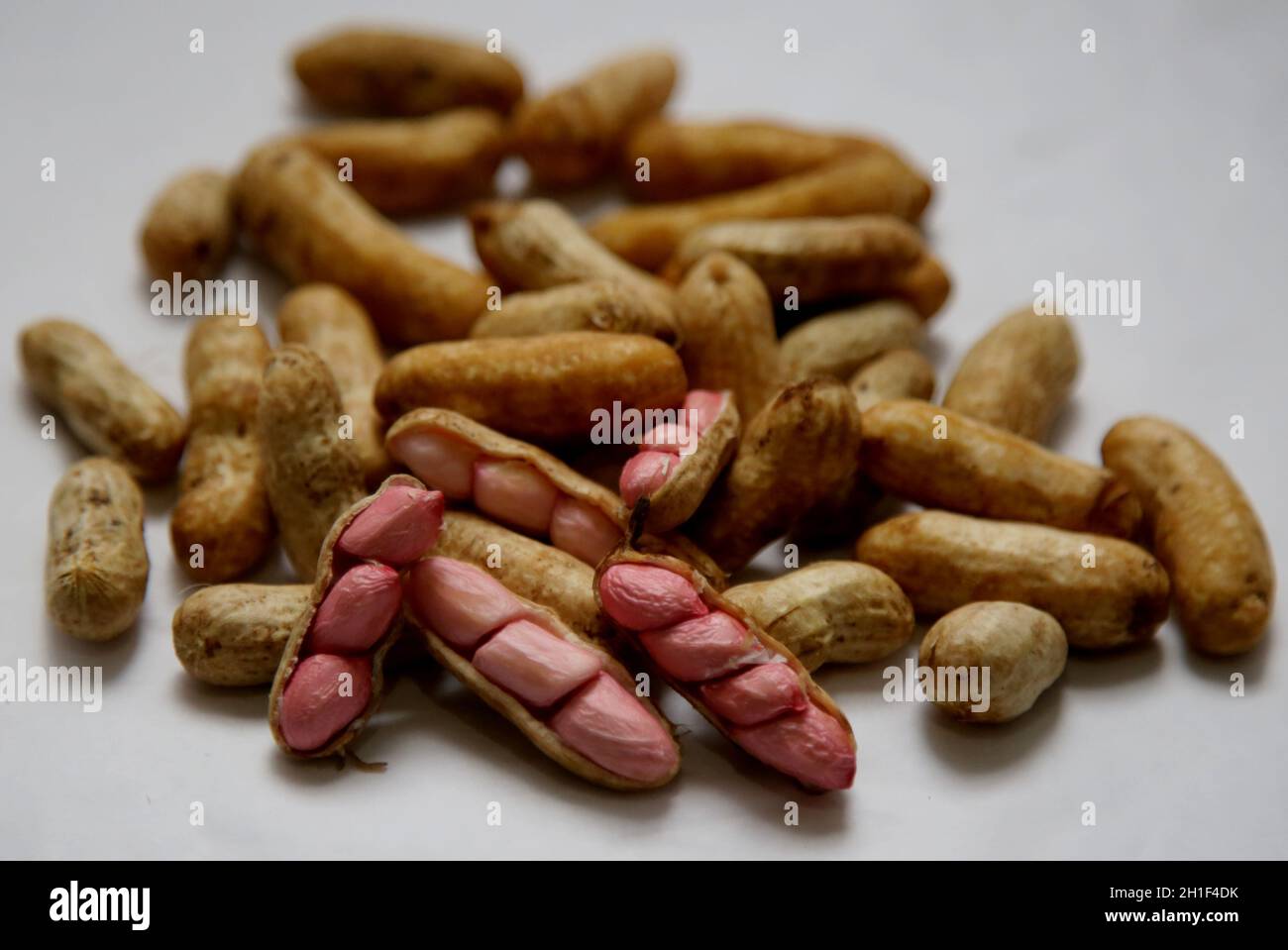 salvador, bahia / brazil - may 28, 2020: peanuts are seen in the city ...