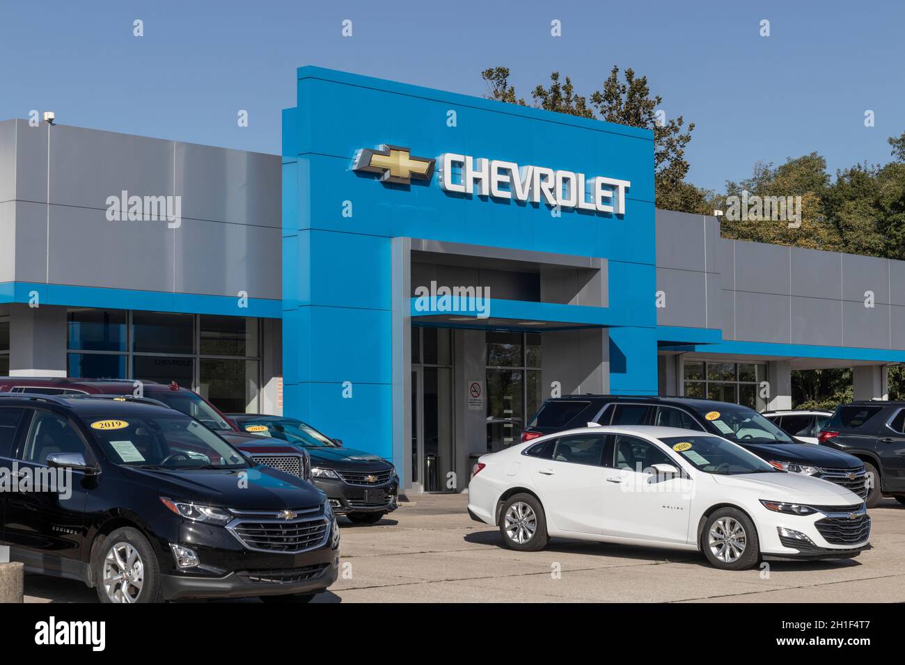 Indianapolis Circa October 2021 Used Chevy Inventory On Display