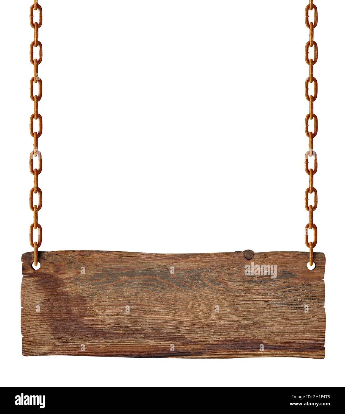 wooden sign chain ropesignboard signpost Stock Photo - Alamy