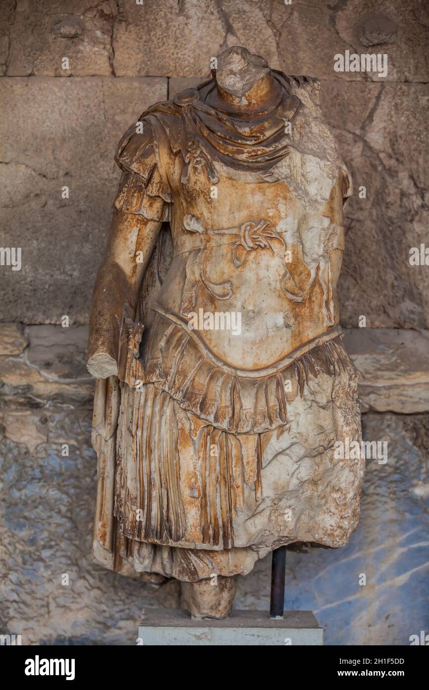 ATHENS, GREECE - APRIL, 2018: Statue of personification of iliad at the ...