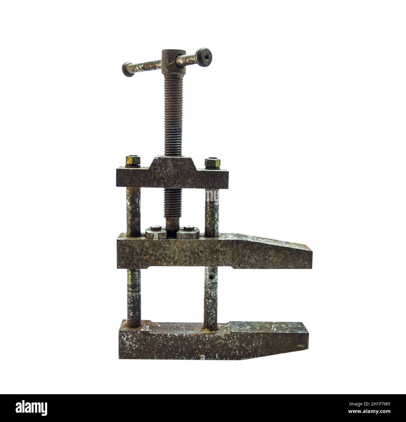 Old rusty clamp Stock Photo - Alamy