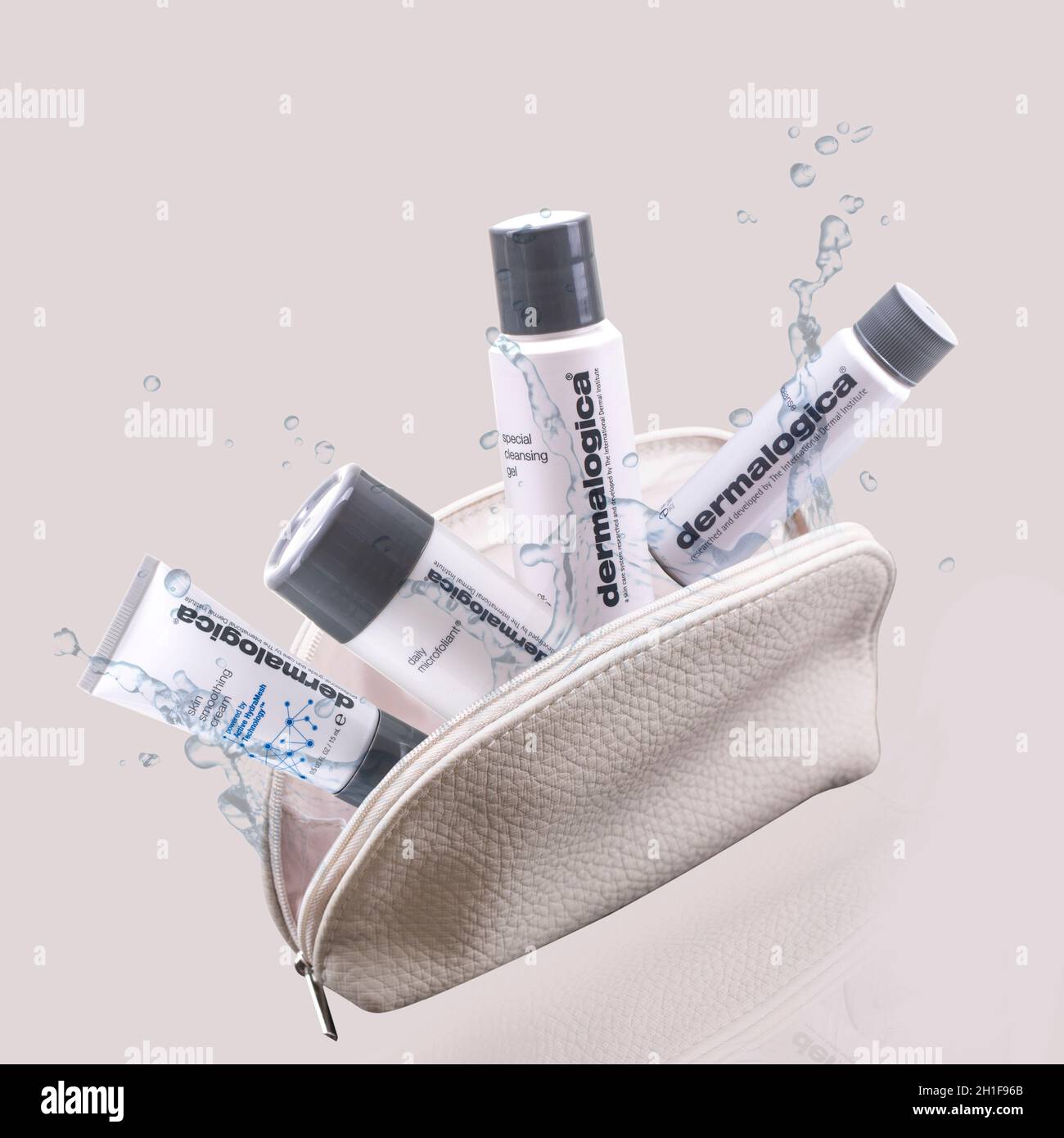 Dermalogica Skin Care on a white background Stock Photo - Alamy