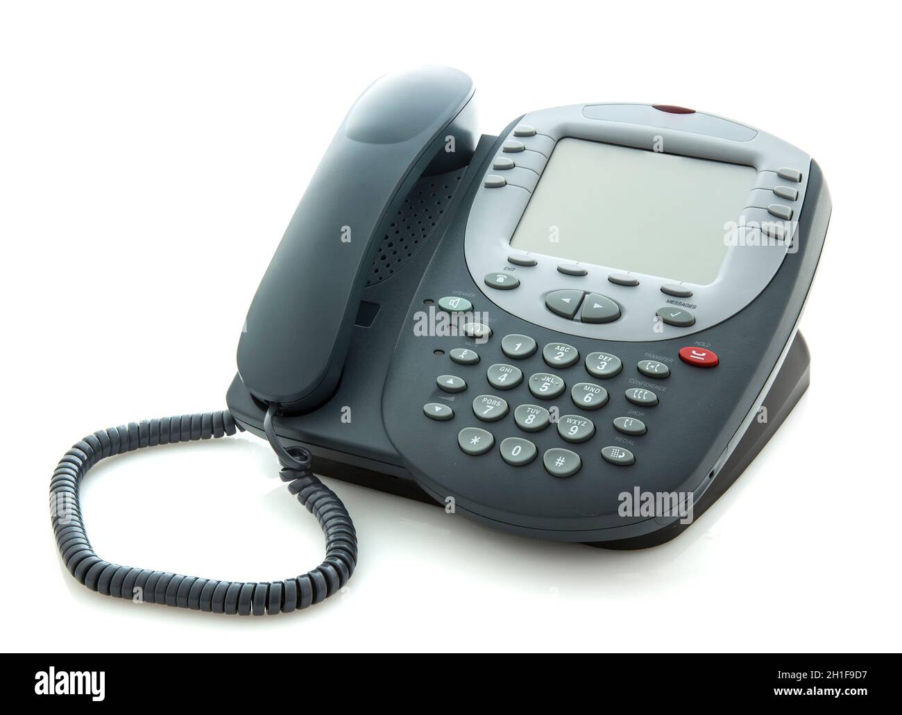 Modern Office Phone on a white Background Stock Photo - Alamy