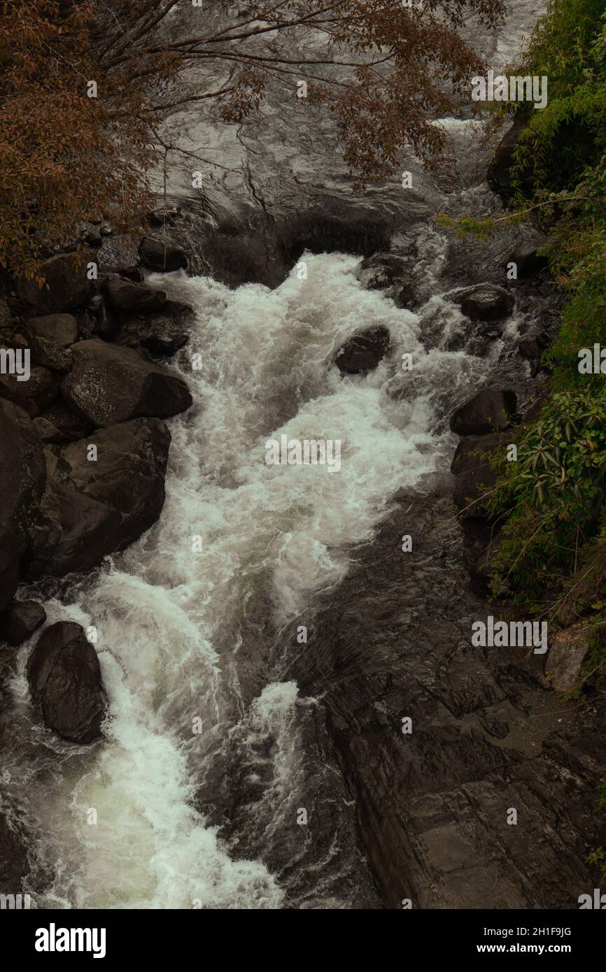 Beautiful waterfall down rocks hi-res stock photography and images - Alamy
