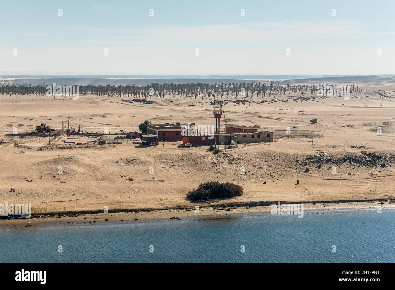 Ismailia, Egypt - November 5, 2017: Military watch tower and built on ...