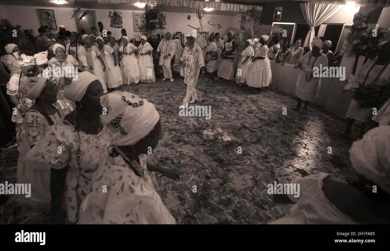 simoes filho, bahia / brazil - february 27, 2016: Candoble supporters ...