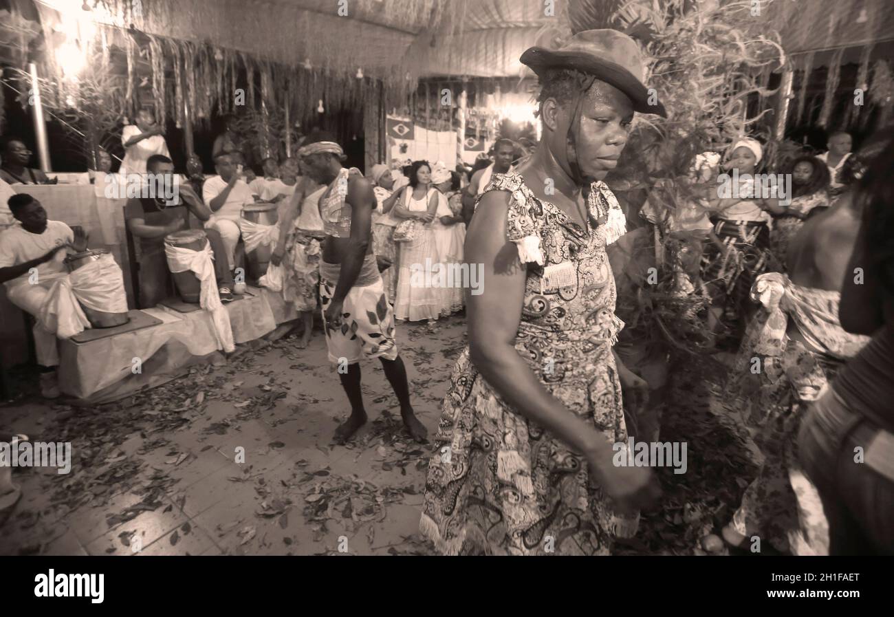 simoes filho, bahia / brazil - february 27, 2016: Candoble supporters ...