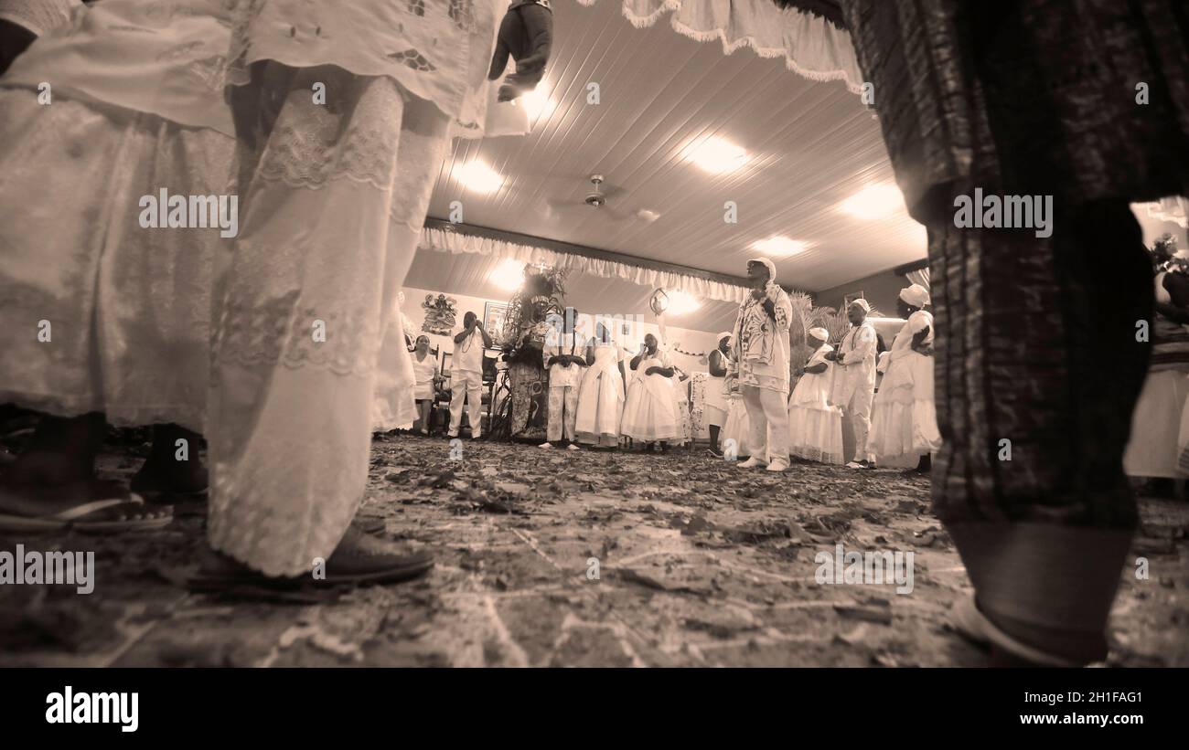 simoes filho, bahia / brazil - february 27, 2016: Candoble supporters ...