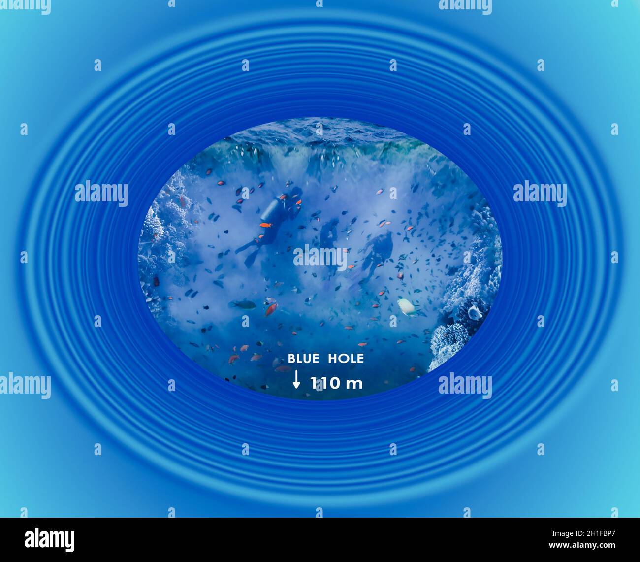 Famous diving site - Blue Hole in Egypt, where more than 100 divers ...