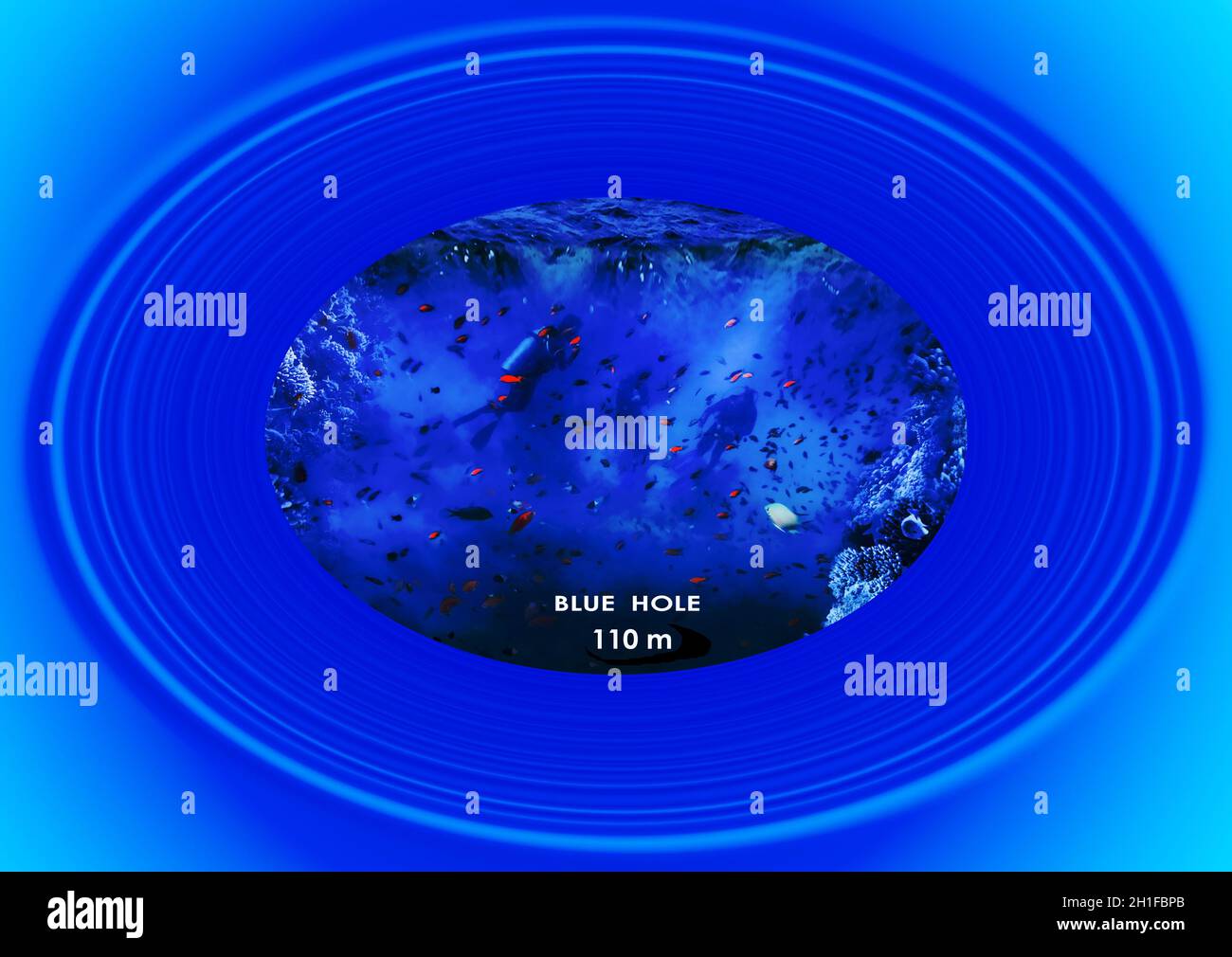 Famous diving site - Blue Hole in Egypt, where more than 100 divers ...