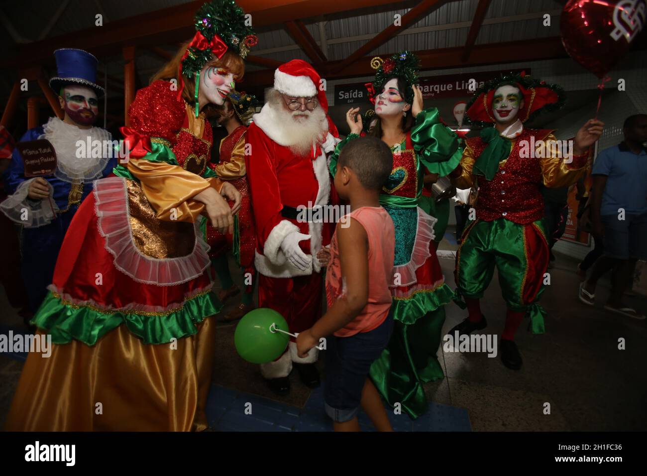 salvador, bahia / brazil - october 29, 2018: Santa Claus is seen ...