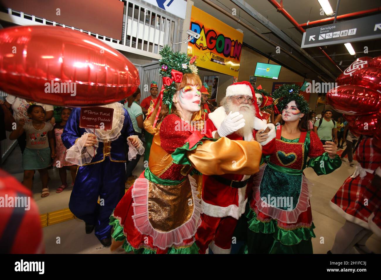 salvador, bahia / brazil - october 29, 2018: Santa Claus is seen ...
