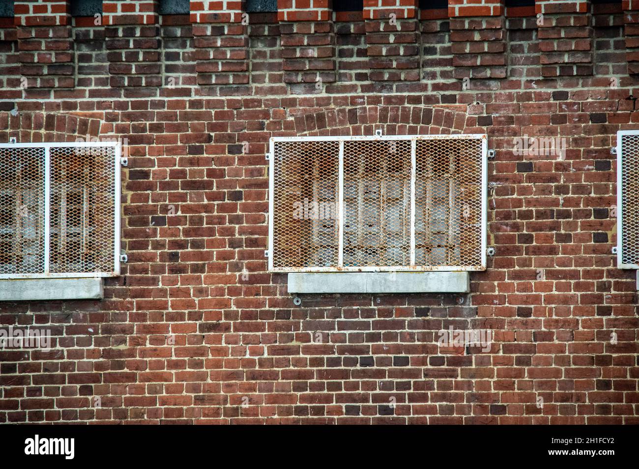 cell windows in Canterbury prison Stock Photo - Alamy