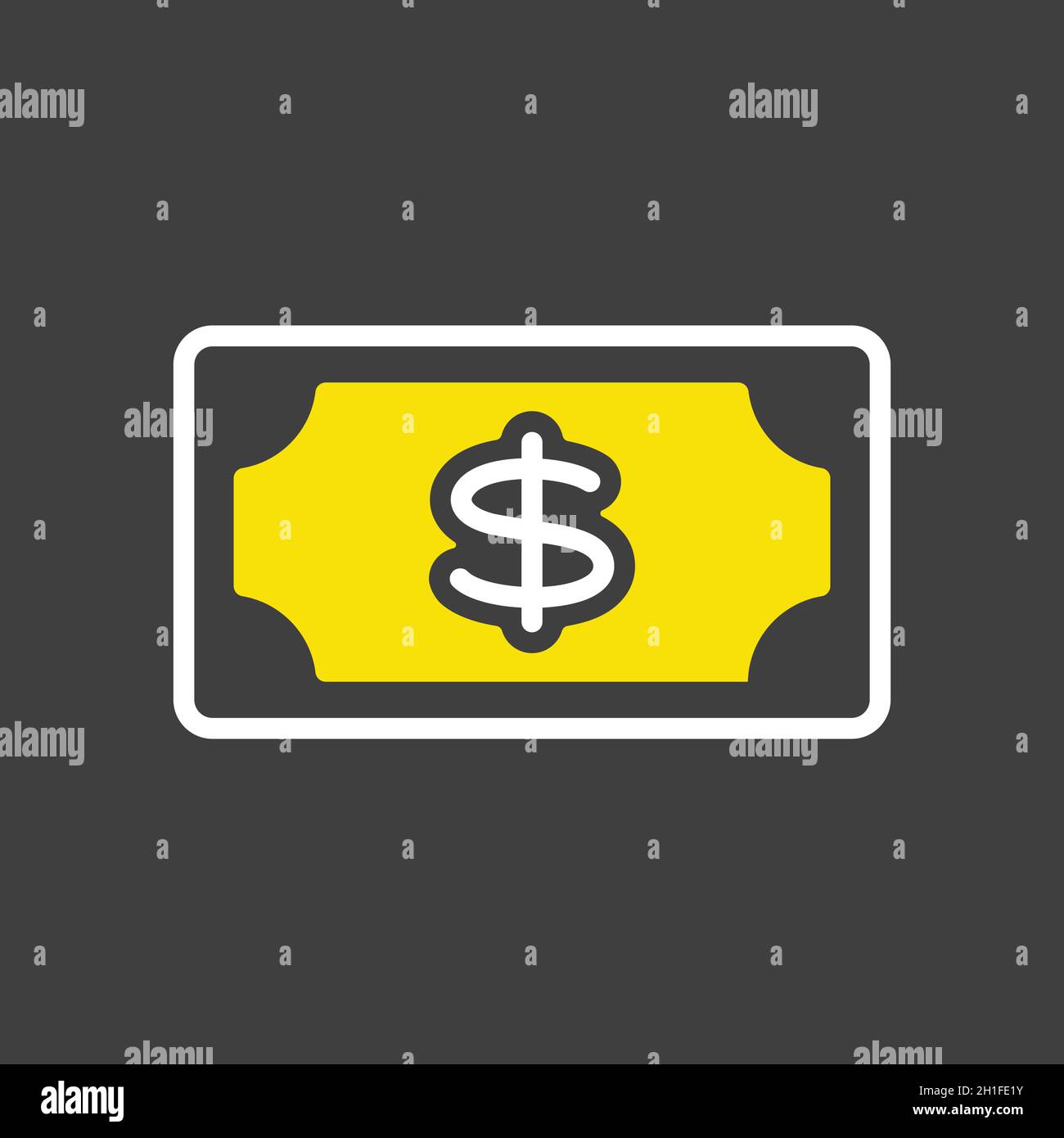 Dollar money banknote glyph icon. E-commerce sign. Graph symbol for ...