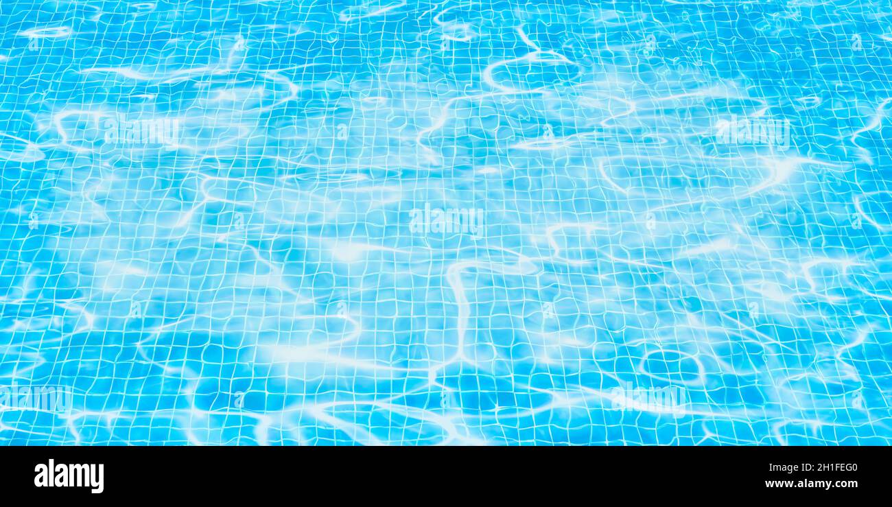 Clear pool water ripples, Blue water surface with waves background ...