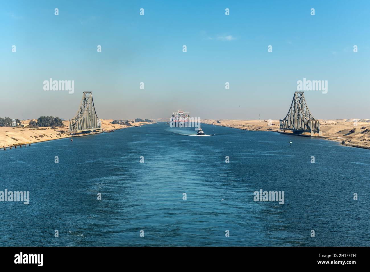 Ismailia, Egypt - November 5, 2017: El Ferdan Railway Bridge and ...