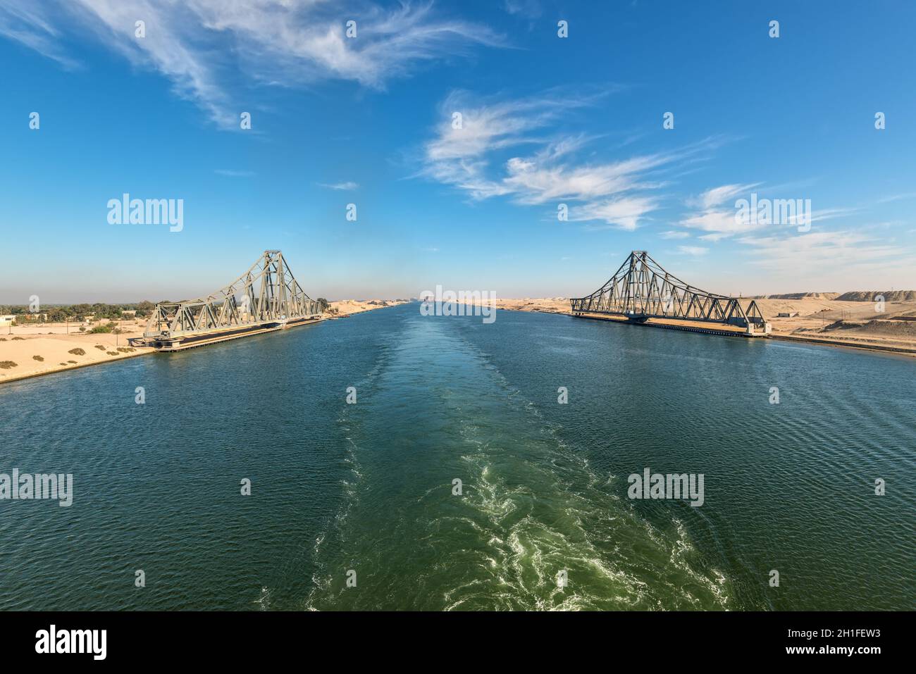El Ferdan, Egypt - November 5, 2017: El Ferdan Railway Bridge, the ...