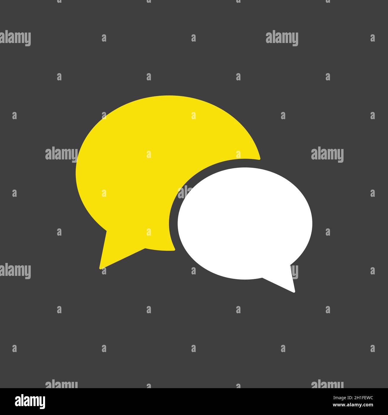 Chat speech glyph icon. E-commerce sign. Graph symbol for your web site ...