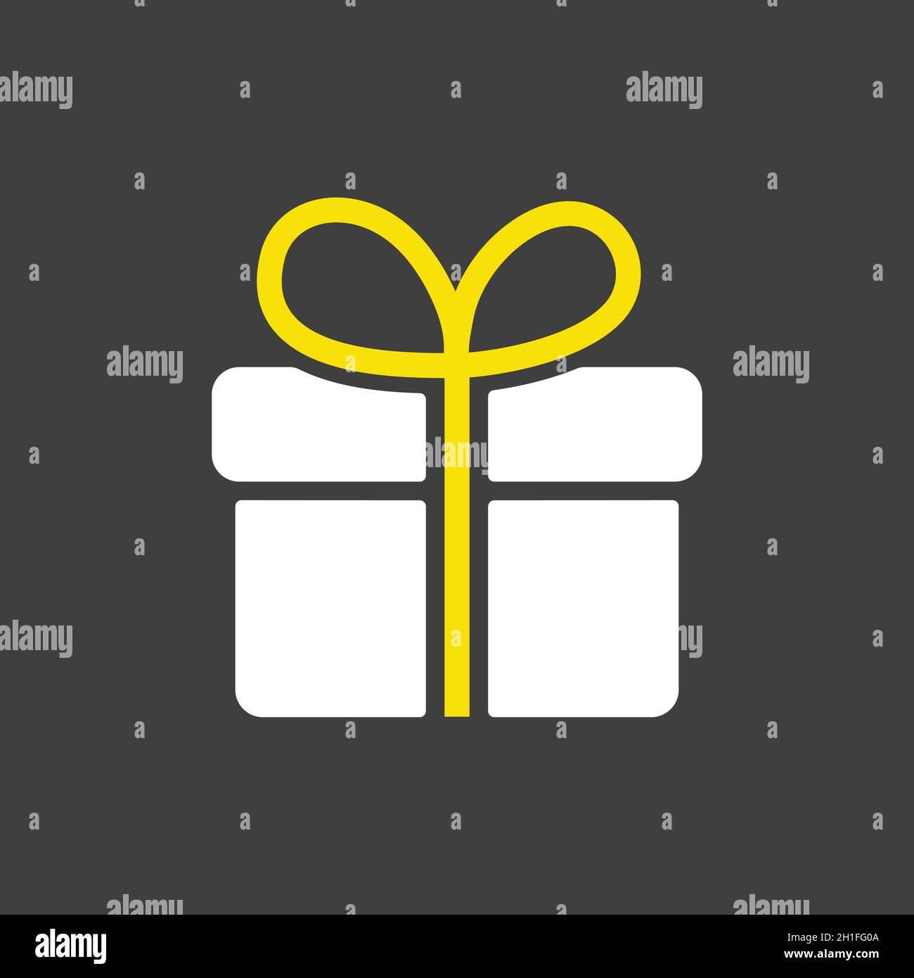 Gift vector glyph icon. E-commerce sign. Graph symbol for your web site ...