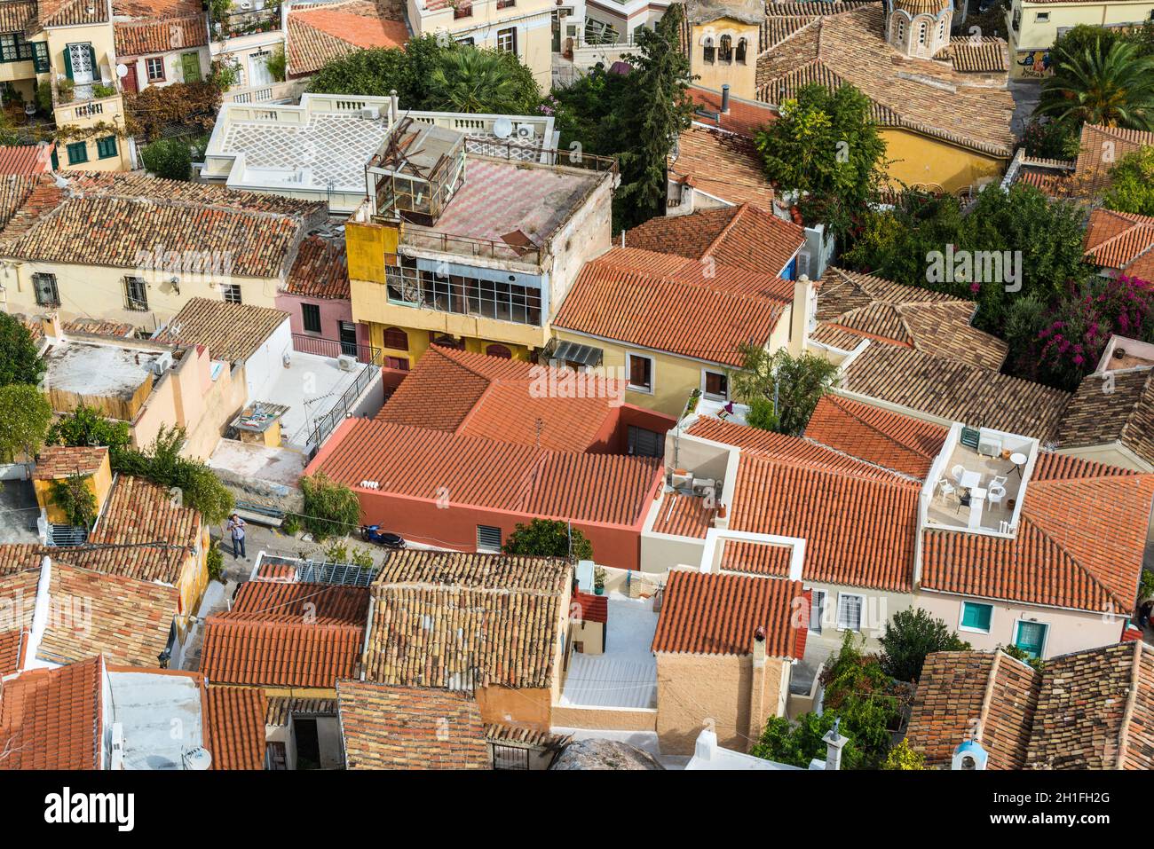Athens, Greece - November 1, 2017: View of Athens from Acropolis with ...